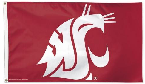 Washington State Cougars Logo Flag – SportsFlags.com